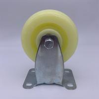 China Rigid Plate White Nylon Caster Wheels 2.5 Inch for sale