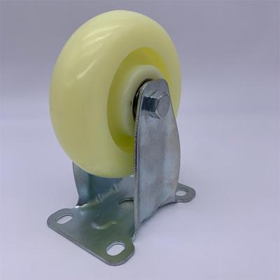 China Rigid Top Plate Solid Nylon Wheel Caster 4 Inch for sale