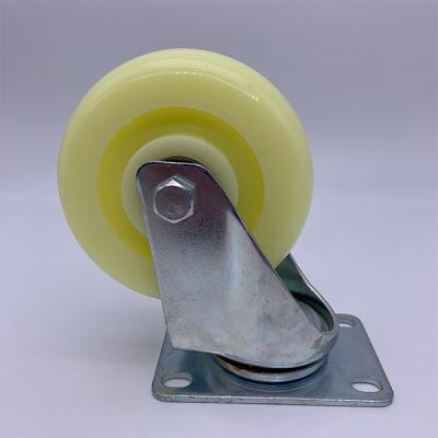 China Swivel Plate White Nylon Wheel Caster 2.5 Inch for sale