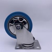 China Soft Rubber Caster with 360 Degree Top Plate 3 Inch for sale