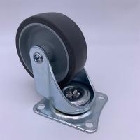China TPR Soft Rubber No Noise Swivel Castor Wheels 3 Inch for sale