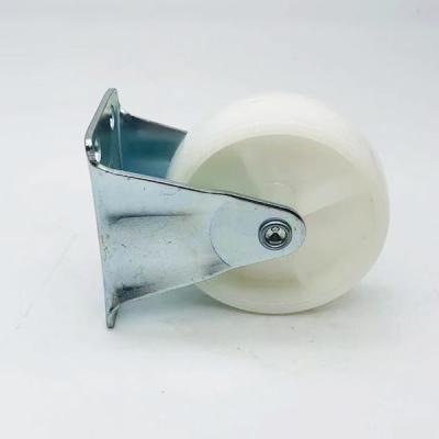 China 3 Inch White PP Wheel Furniture Cabinets Stable Caster for sale