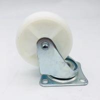 China 360 Degree 3 Inch White PP Wheel Furniture Cabinets  Caster for sale