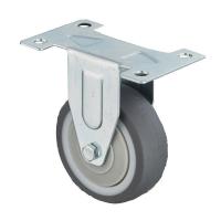 China 3 Inch Light Duty TPR Wheel Furniture Caster With PP Core Chrome Plated for sale