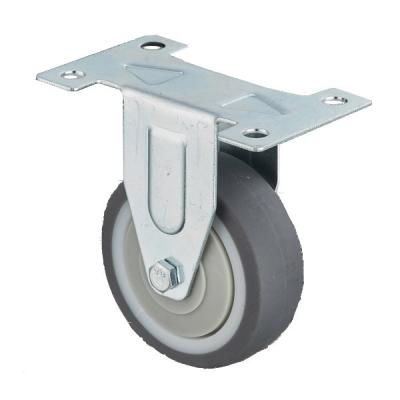 China 3 Inch Light Duty TPR Wheel Furniture Caster With PP Core Chrome Plated for sale