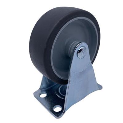 China 2.5 Inch Thermoplastic Rubber Rigid Plate Caster Wheels with PP Core for sale