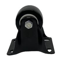 China 40MM Light Duty Rigid Plate PU Casters Wheel Double Bearings Castor for sale