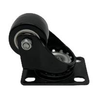 China 2 Inch PU Tread Swivel Plate Light Duty Casters Wheel with PP Core for sale