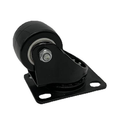 China Light Duty Polyurethane Tread Swivel Plate Casters Wheel with PP Core 50MM for sale