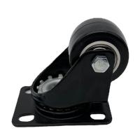 China 40MM Polyurethane Swivel Plate Light Duty Caster Wheels with PP Core for sale