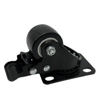 China 2 Inch Polyurethane Tread SwivelLight Duty Casters Wheel with brake For Industry for sale