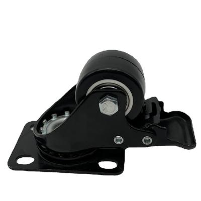China PU Tread Swivel Light Duty Casters Wheel with PP Core For Furniture 40MM for sale