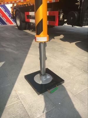 China 600x600x50mm black UPE engineering plastic concrete pump foot support for sale