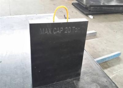 China Recycled material uhmw pe plastic crane foot stabiliser block,outrigger pad for sale
