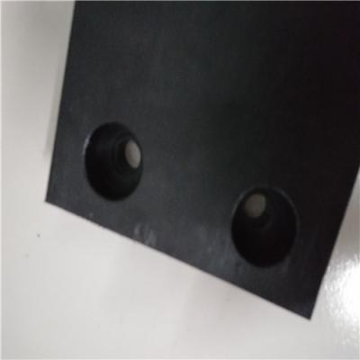 China Beveled and drilled black UHMW plastic sheet CNC cut to size with durable life for sale
