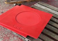 China Red color custom logo and name hdpe plastic cutting pad for crane foot support for sale