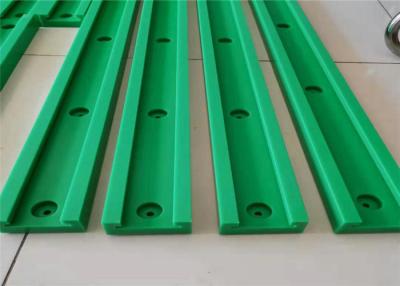 China Green color uhmwpe conveyor plastic guide rail wear resisting for sale