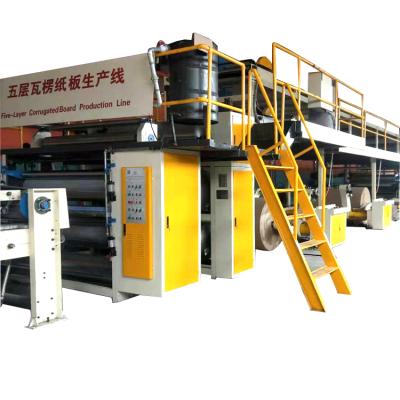 China CLOTHING 3 Layer Cardboard Production Line Three Layer Cardboard Making Machine for sale