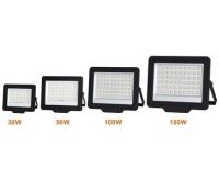 China 100W Outdoor Solar Flood Light 170lm/W IP65 Heat Dissipation ABS Housing for sale