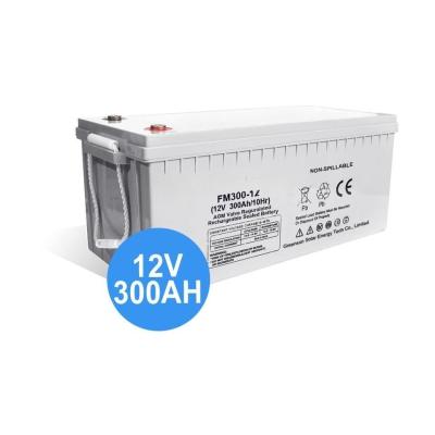 China 12V 300AH Gel Solar Storage Battery for Energy Storage System 8-15 Year Life for sale
