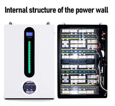 China OEM LiFePO4 PowerWall Solar Battery 5kWh 10kWh 48V 51.2V 100Ah 200Ah for sale