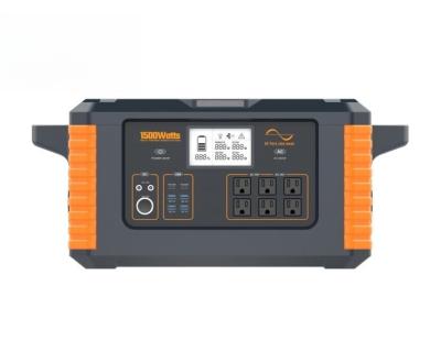 China Portable Power Station 1500W 1598Wh Pure Sine Wave AC Output Camping Generator for sale