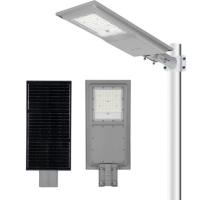China SMD2835 Solar Powered LED Street Light 170lm/W 50000 Hours IP65 Waterproof Slim Body for sale