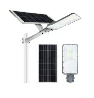 China 70W Integrated Solar LED Street Light 6500K Lithium Battery Outdoor Dusk to Dawn for sale