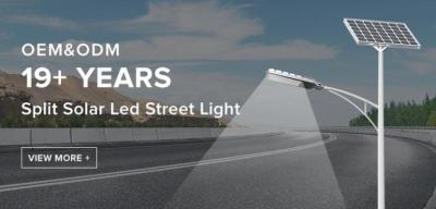 China 30W LED Solar Street Light with 90W Solar Panel IP65 Low Power Consumption for sale