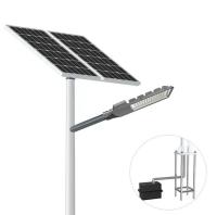 China 90W Battery Powered Solar Street Light with Auto Dimming Water Resistant LED for sale