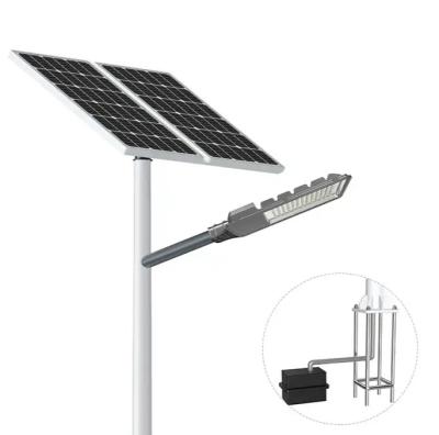 China 90W Battery Powered Solar Street Light with Auto Dimming Water Resistant LED for sale
