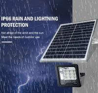 China 100W 6500K Solar LED Flood Light Aluminum Housing 15000mAh Battery for sale