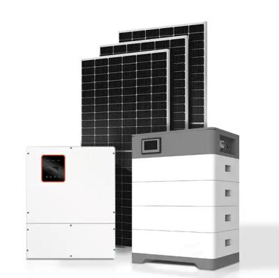 China Complete 8kW 10kW 12kW 15kW Off Grid Solar Hybrid System with 425W Mono Panels for sale