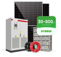 China Hybrid Solar Energy Storage System 20kW 30kW 50kW Off Grid On Grid with LiFePO4 Battery for sale