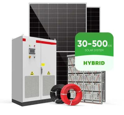 China Hybrid Solar Energy Storage System 20kW 30kW 50kW Off Grid On Grid with LiFePO4 Battery for sale
