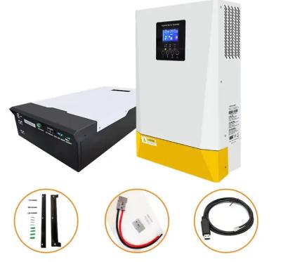 China Off Grid Hybrid Solar Energy Storage System 5KW to 30KW 48V LiFePO4 Battery for Home for sale
