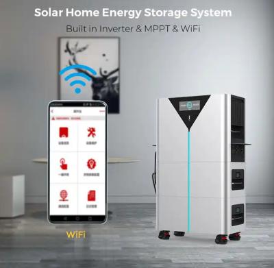 China Off Grid Lithium Solar Station Inverter 5kWh to 20kWh LiFePO4 Battery Bank Home Energy Storage for sale