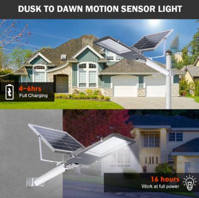 China 300W 500W IP65 Heavy Duty LED Solar Street Light with Pole 50000H Lifespan for sale