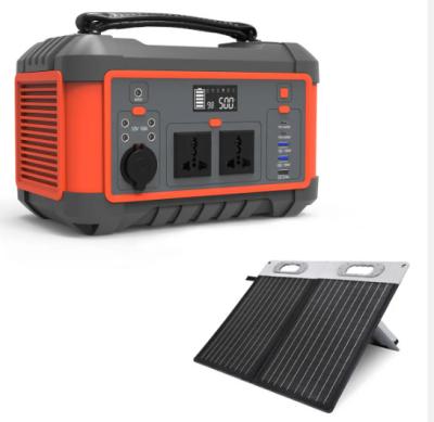 China 600Wh 500W Portable Power Station Solar Generator 220V Lithium Battery Pure Sine Wave UPS for sale