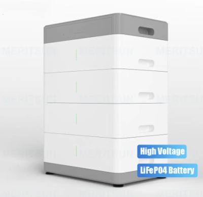 China High Voltage Stacked LiFePO4 Battery 144V-336V 100Ah for Solar Power Storage for sale