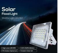 China Solar LED Flood Light 36W 50W LiFePO4 Battery Remote Control Outdoor Waterproof Stadium Garden for sale