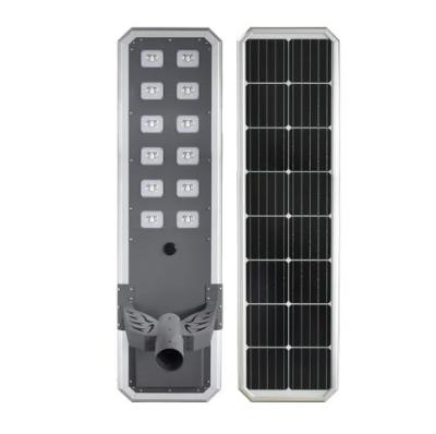 China Integrated 100W All In One Solar Street Light IP65 130-150lm/W for sale