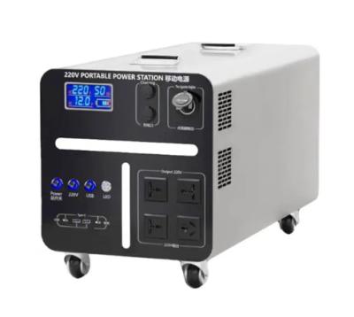 China Portable Power Station 2000W 3000W Solar Generator 110V 220V Outdoor Emergency Power Supply for sale