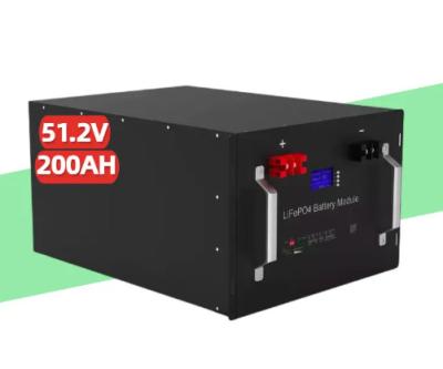China 48V 51.2V 200Ah LiFePO4 Battery Smart BMS Deep Cycle Home Energy Storage for sale