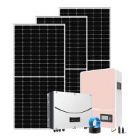 China 12KW 10KW 8KW Hybrid Solar Panel System Home Energy Storage with 450W Mono Panels for sale