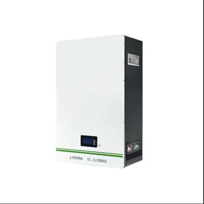 China Wall Mounted LiFePO4 Battery 48V 200Ah 51.2V 200Ah Solar Energy Storage 10kWh for sale