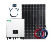China 10KW 100KW Industrial On Grid Solar System 600W Mono Panel Inverter for sale