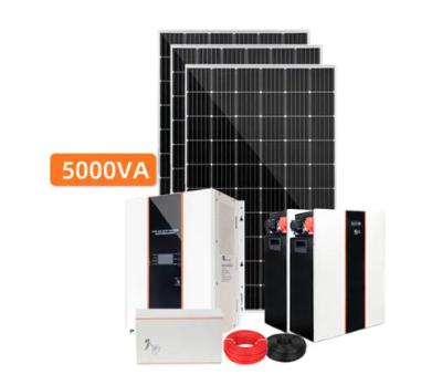 China Off Grid Solar Power System 10kw Home Solar Panel Kit with 350W Poly Panels and 10000W Inverter for sale