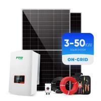 China Shingled Three Phase On Grid Solar Power System 10kW 15kW 20kW 50kW with 550W Half Cut Mono Panels for sale