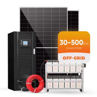 China 50kW Off Grid Solar Wind Hybrid System with Longi 560W Panels for sale